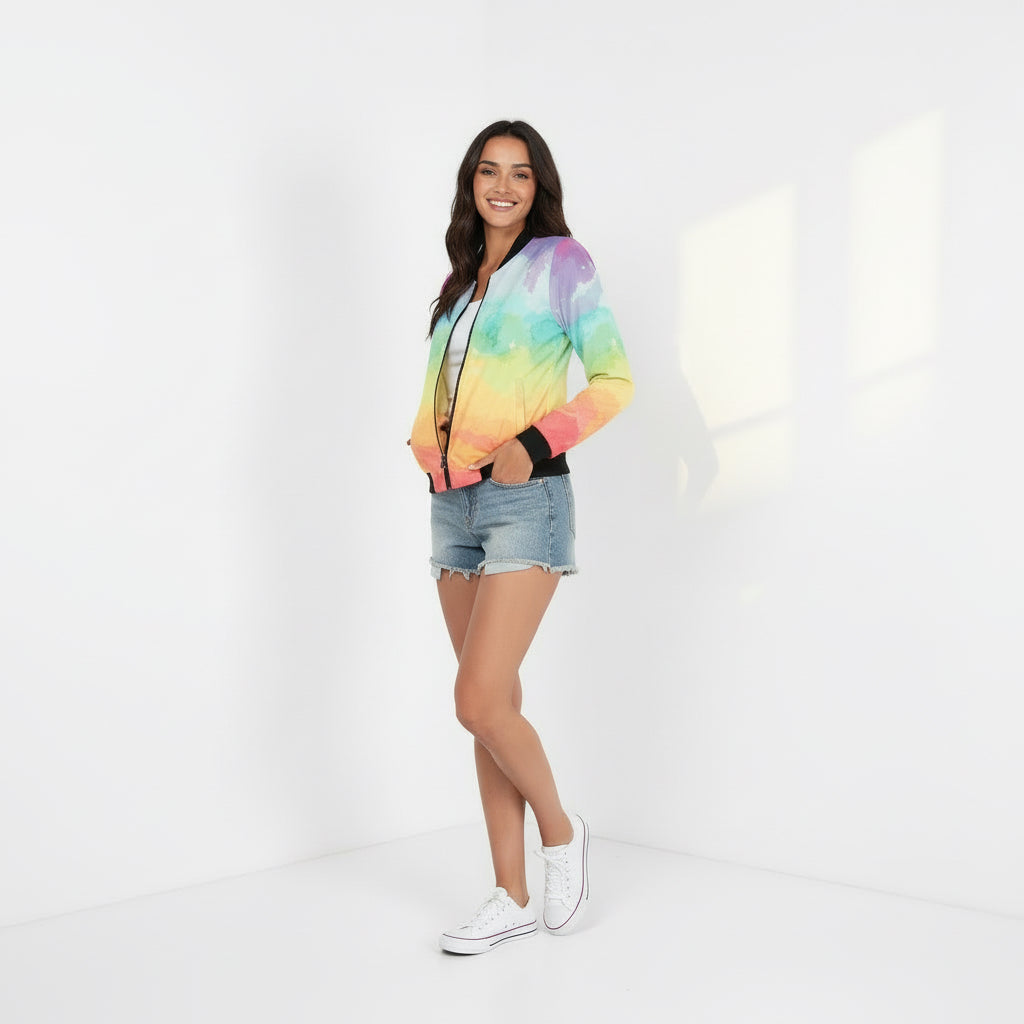 ETC Rainbow Stars Bomber – ETC NZ Clothing