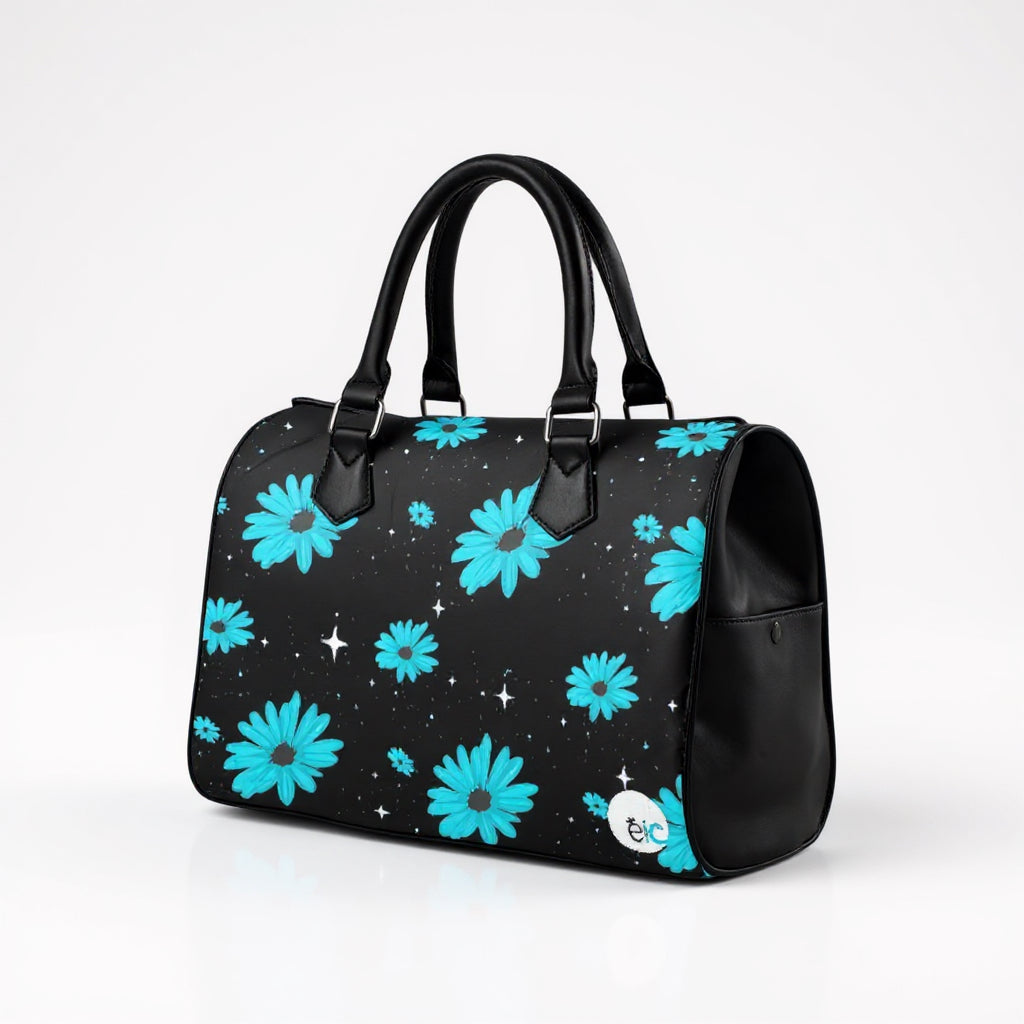 ETC Blue Daisies Barrel Handbag – ETC NZ Clothing