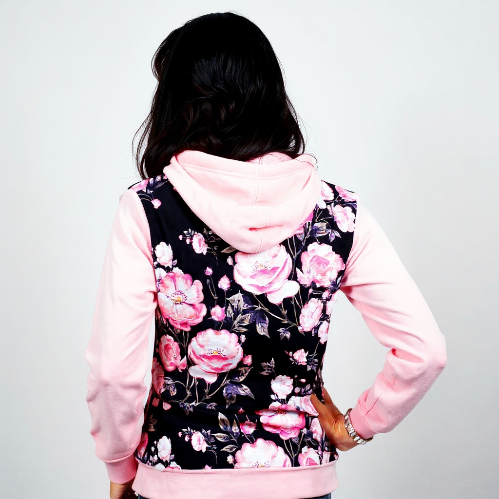 Spring Pink 17' Peonies Lightweight Hoodie – ETC NZ Clothing